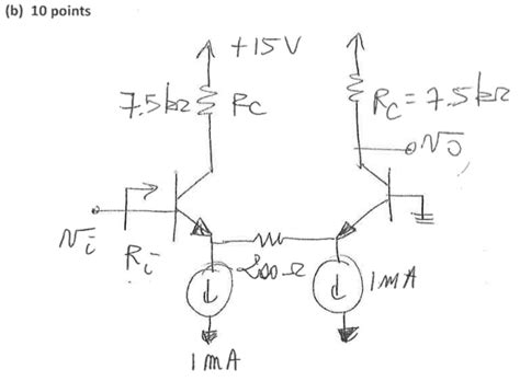 Solved Problems On Differential Amplifiers Find The Voltage Chegg Com