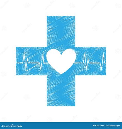 Heart With Cardiology Icon Stock Illustration Illustration Of Medicine