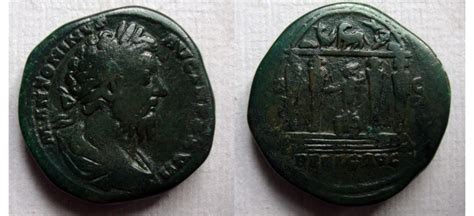 Marcus Aurelius Sestertius Rain Miracle O2286 Mercury Sestertius