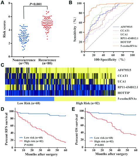 Identification Of An Exosomal Long Non Coding RNAs Panel For Predicting Recurrence Risk In