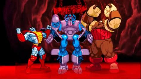 Marvel Vs Capcom 2 Colossus Juggernaut And Sentinel Arcade Playthrough Youtube