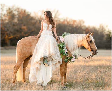 Bridal Portraits For Clay Brianna Anthony With Their Aqha Reining