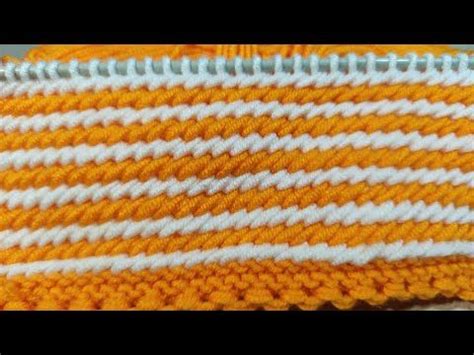 Easy Knitting Pattern Two Colours Knitting Design Two Colors Knitting Pattern CROCHET KNITTING
