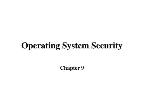 PPT Operating System Security PowerPoint Presentation Free Download ID 3879934