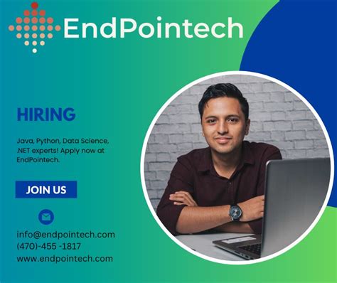 Endpointech On Linkedin Techjobs Hiringnow Java Python Datascience
