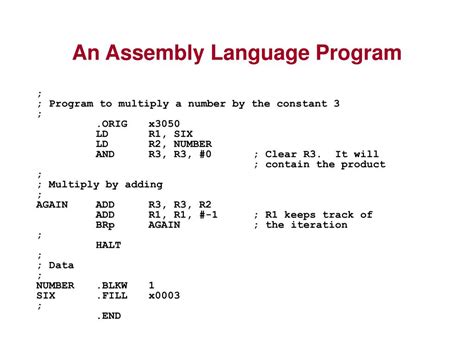 Ppt Introduction To Lc 3 Assembly Language Powerpoint Presentation