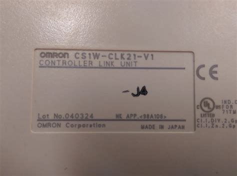 Omron Cs1w Clk21 V1 Controller Link Unit