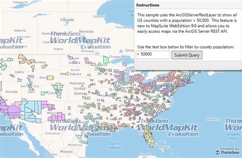 Using Arcgis Server Rest Api In Map Suite Thinkgeo Gis Mapping Made Easy