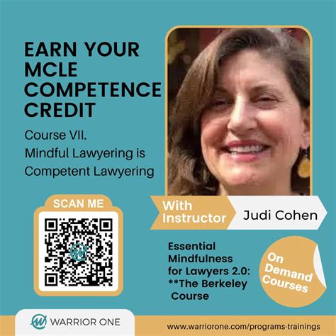 Mcle Judicohen Berkeleylawcourse Warrioronelawyers Judi Cohen