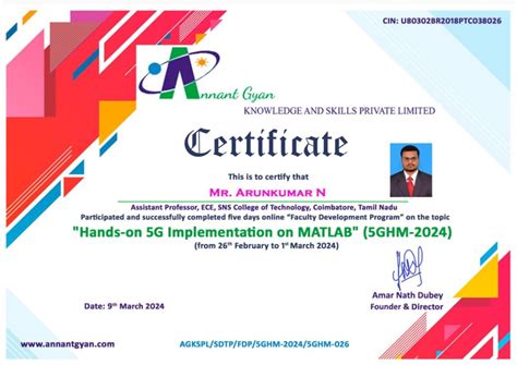 Fdp On Hands On 5g Implementation On Matlab