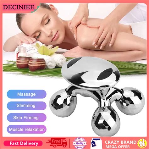 4d Rolling Massager Handheld Manual Cellulite Massager Fascia Roller