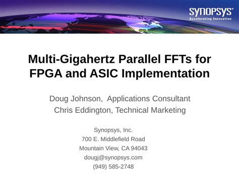 Pdf Multi Gigahertz Parallel Ffts For Fpga And Asic Icslwebseeucla