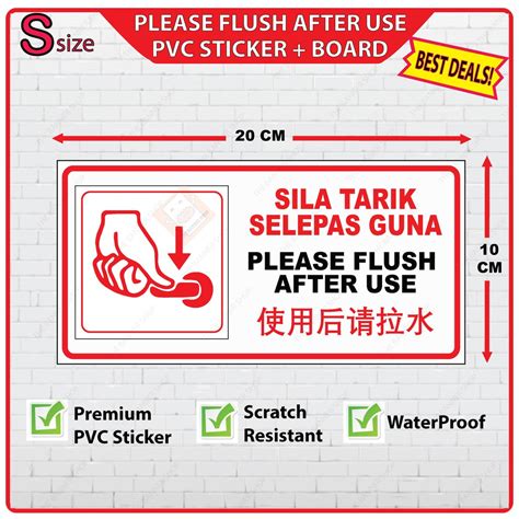 10x20cm Pvc Signs Sticker Vinyl Adhensive Sticker Waterproof