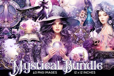 Mystical Witch Bundle Graphic By Luv Bijou · Creative Fabrica