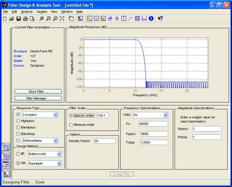 Fdatool FDAtool MATLAB Filter Design And Analysis Tool YouTube