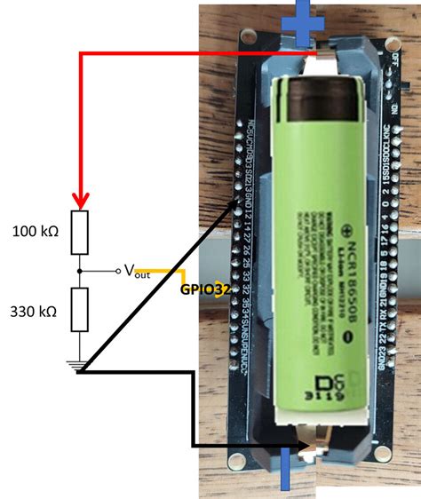 Measuring Battery Voltage And Capacity Esp32 Lite V1 0 0 Esphome