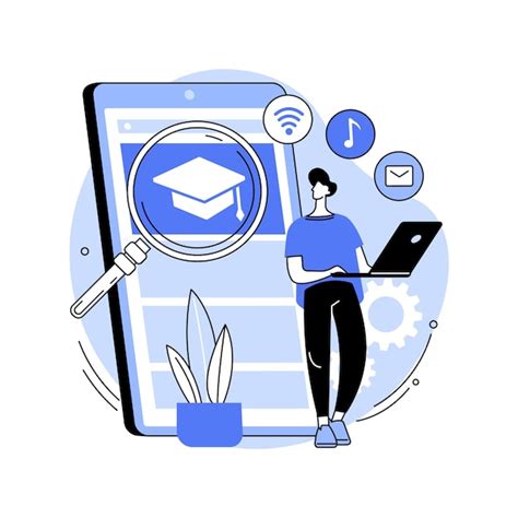 Premium Vector Mobile App Development Courses Abstract Concept Vector Illustration