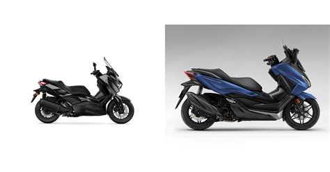Motorrad Vergleich Yamaha Xmax 300 Tech Max 2024 Vs Honda Forza 350 2024