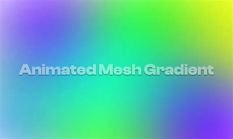 Animated Mesh Gradient Loop Ui Background Figma