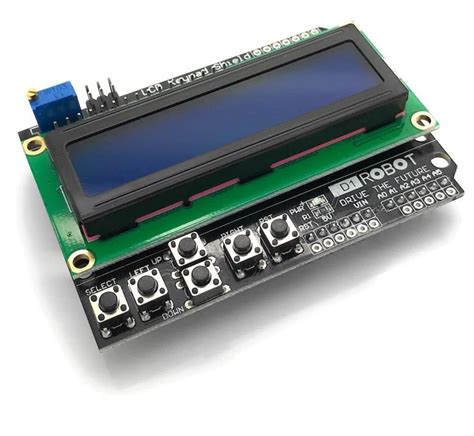 Lcd Teclado Shield Para Arduino Unomega Teclas Lcd 1602 Blanco Azul