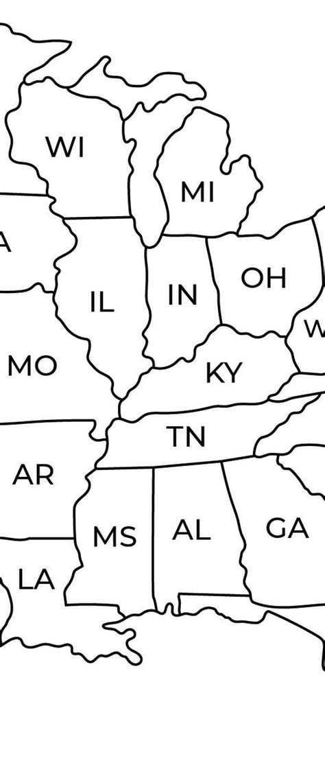 Map Of Usa Printable Usa Map Printable Printable Usa Map Usa Map Wall Art Usa Map With States