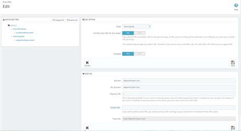 Help Configuring Multishop With 2 Domains Configuring And Using