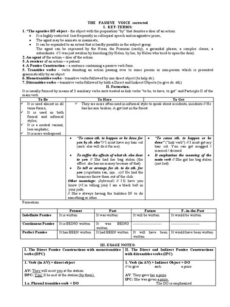 The Pv Pdf Verb Grammatical Conjugation