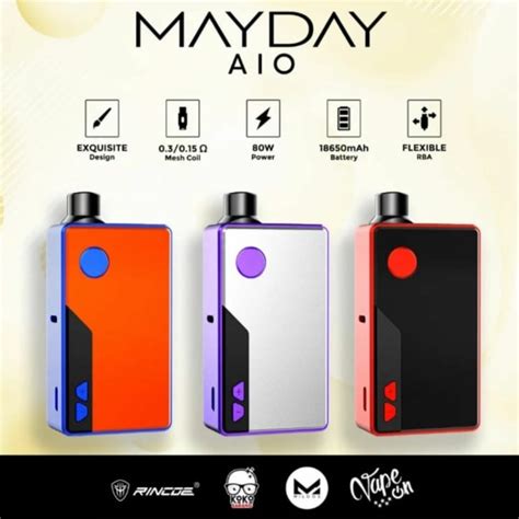 Jual Rincoe Mayday Aio 80w 18650 Pod Aio Kit By Rincoe Shopee Indonesia