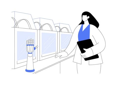 Premium Vector 3d Printed Bionic Hand Abstract Concept Vector