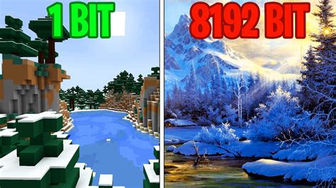 1 Bit To 8192 Bits In Minecraft Version Youtube