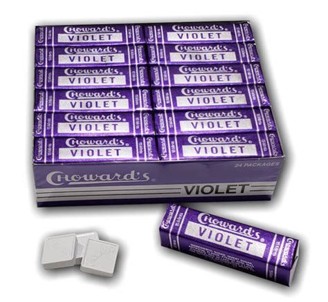 C Howard Chowards C Howards Violet Mints 15 Mints Per Pack Pack Of 24 Ebay