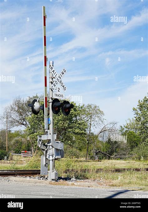 Railroad Crossing Gate Arms Railroad Crossing Arm Hi Res Stock
