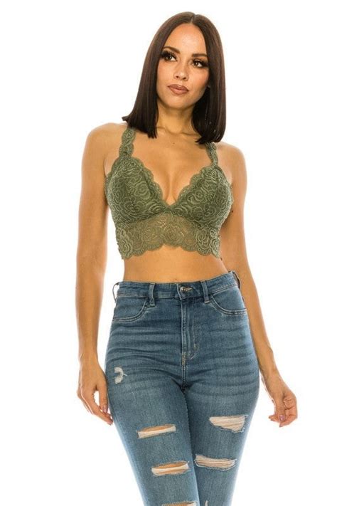 Lace Crop Top Bralette Ujessizboutique
