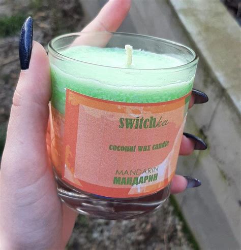 Ароматическая свеча из кокосового воска — цена 180 грн в каталоге Свечи Купить товары для дома и