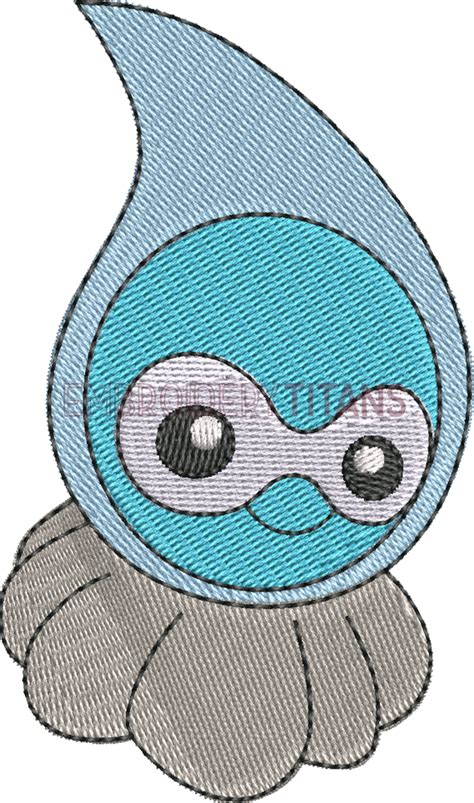 Castform Rainy Form Pokemon Free Machine Embroidery Design Download In