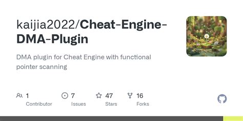 GitHub Kaijia Cheat Engine DMA Plugin DMA Plugin For Cheat Engine With Functional Pointer