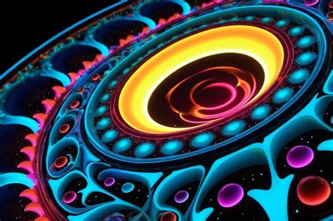 Colorful Circular Object Premium Ai Generated Image