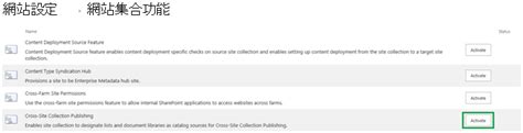 啟動 Sharepoint 中的跨網站發佈功能 Microsoft 支援服務