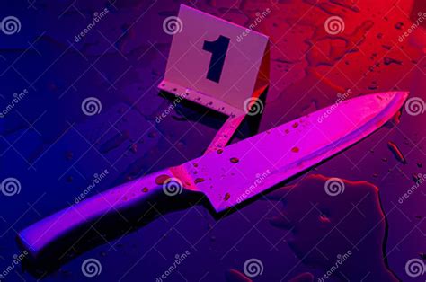 Forensic Science Murder Weapon And Criminal Investigation Concept