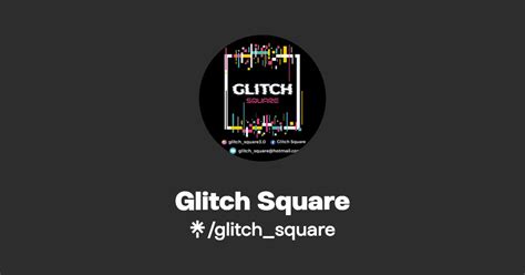 Glitch Square Instagram Facebook Tiktok Linktree