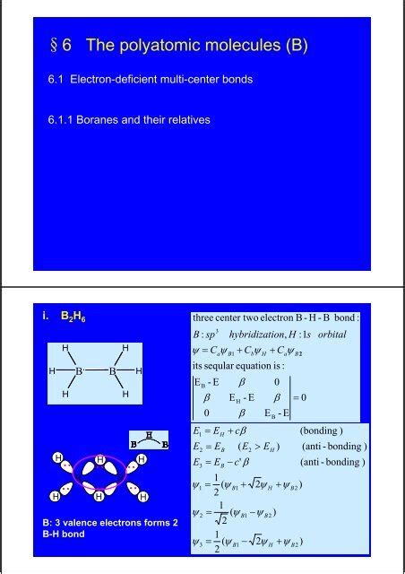 Chapter The Polyatomic Molecules