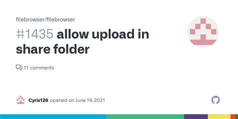 Allow Upload In Share Folder · Issue 1435 · Filebrowserfilebrowser