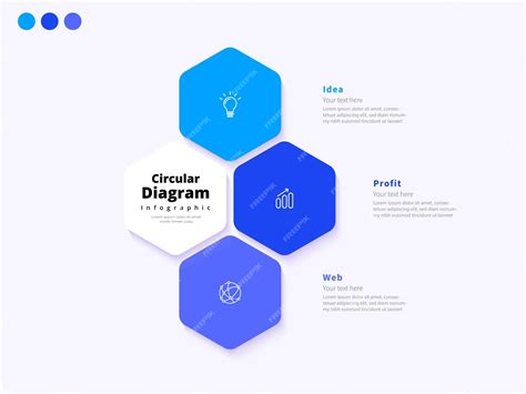 Premium Vector Modern Minimalist Elegant Clean Circular Polygon 3