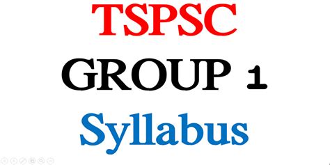 Tspsc Group 1 Syllabus And Exam Pattern Free Download Pdf