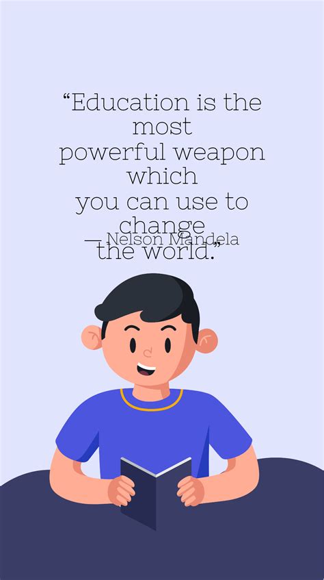 Nelson Mandela Quote Education Is The Most Powerful Weapon 50 Off