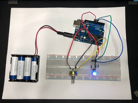 Controlling Led With Potentiometer Arduino And Ai