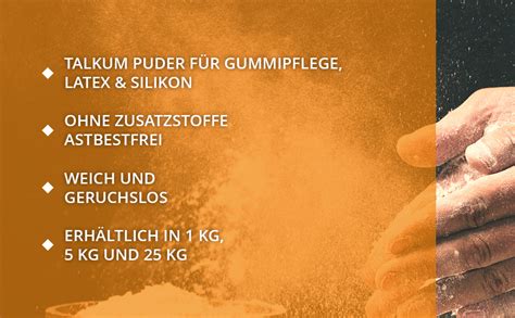 Feuerfest 123 Talkum Puder Menge 5 Kg Für Gummipflege Latex