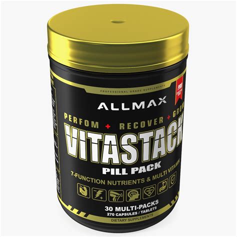 Allmax Nutrition Vitastack Multivitamin 3d Model 19 3ds Blend C4d