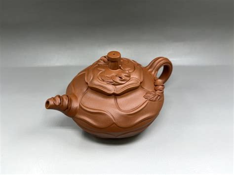 魯新華紅泥風捲葵壺研高 300 cc 2003年榮獲第五屆中國工藝美術大師精品博覽會銀獎 Yahoo拍賣