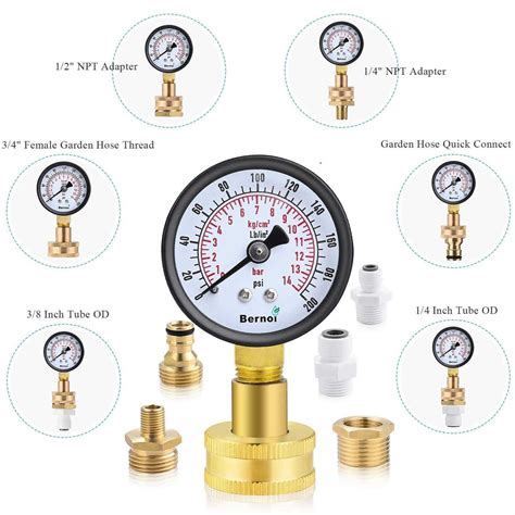 Water Pressure Gauge Kituniversal Water Pressure Test Gauge With Lead